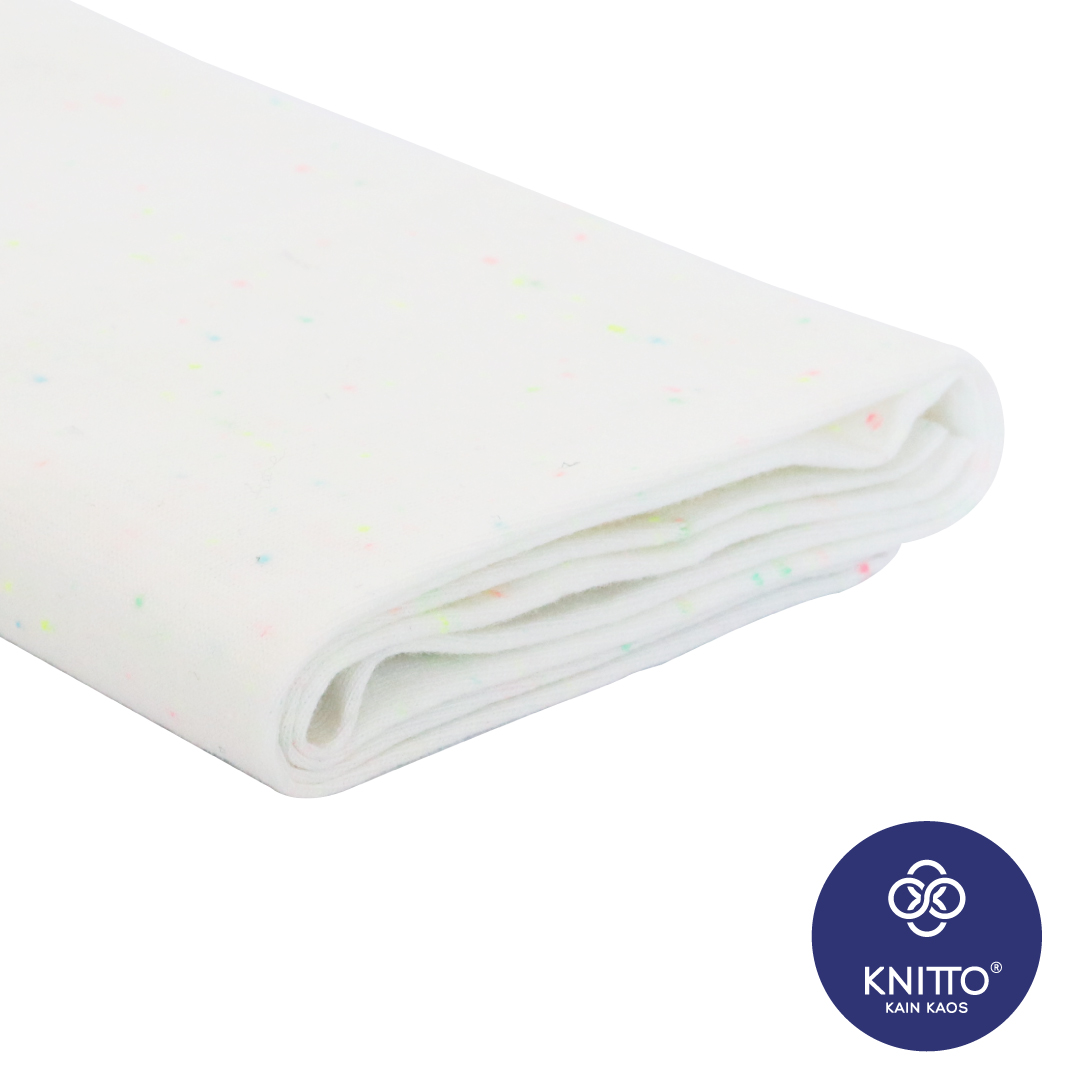 Bahan Cot Galaxy Scotlight 30s Putih Netral | Toko Bahan Kaos Knitto